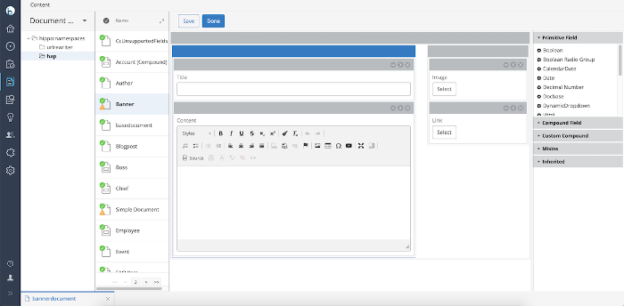 Document Type Editor - Bloomreach Experience Manager (PaaS/Self-Hosted ...